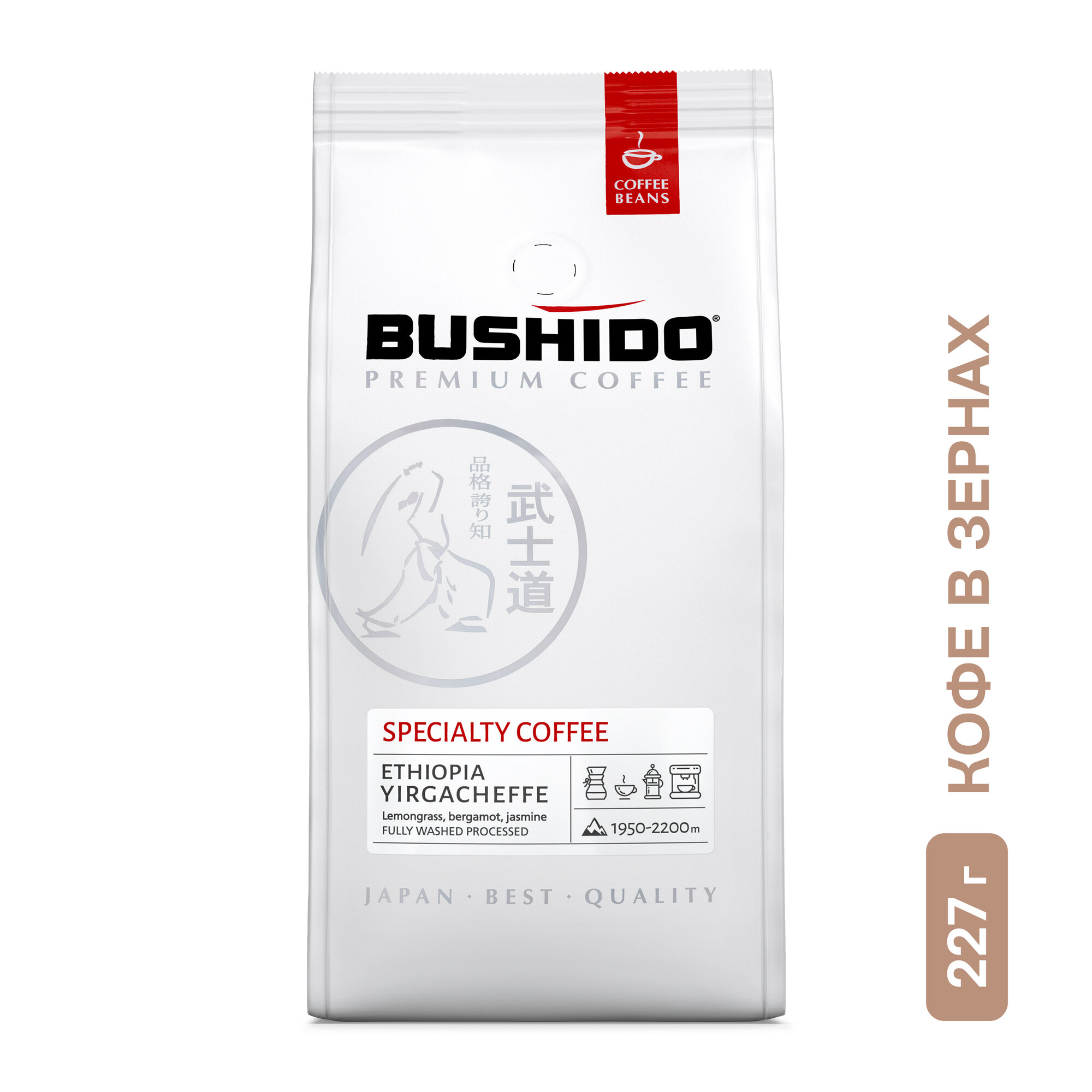 Кофе в зернах Bushido Specialty, 227 г