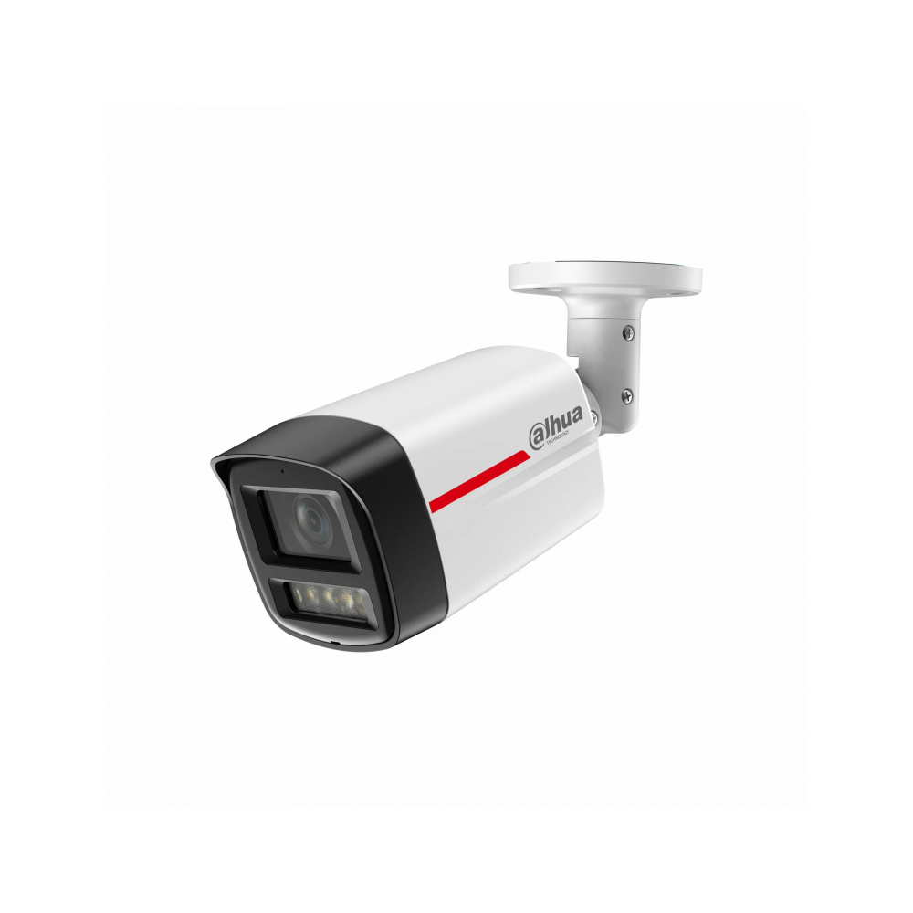 DH-IPC-HFW2449TLP-S-LED-0280B-PRO Dahua Уличная цилиндрическая IP камера, 2.8мм, LED, 4Мп, микрофон