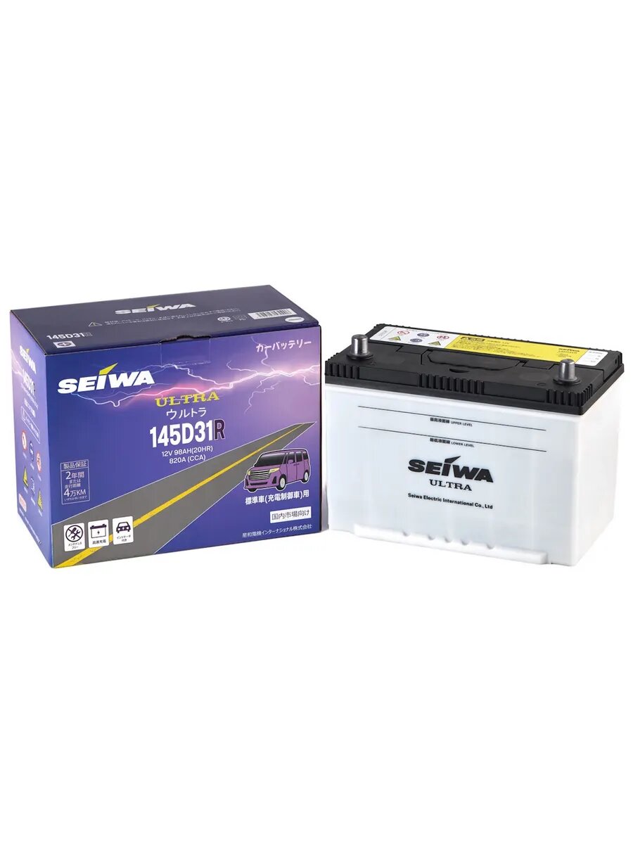 Аккумулятор SEIWA Ultra 145D31R 12V 98Ач прям. пол.