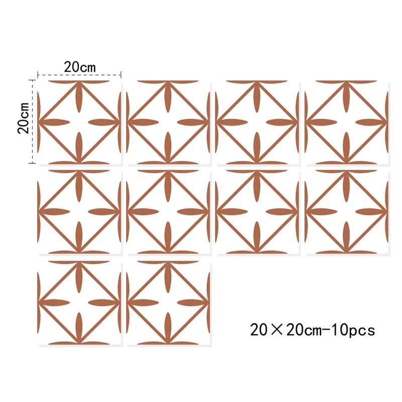 Spring Is Late | French Retro Kitchen Tile Stickers Self-Adhesive Waterproof Bathroom Wall Cover-Up Hole Patching