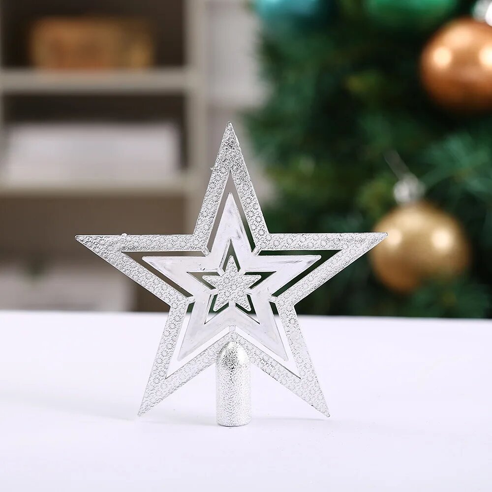 Рождественская верхушка Moonbiffy пентаграмма 18cm Silver