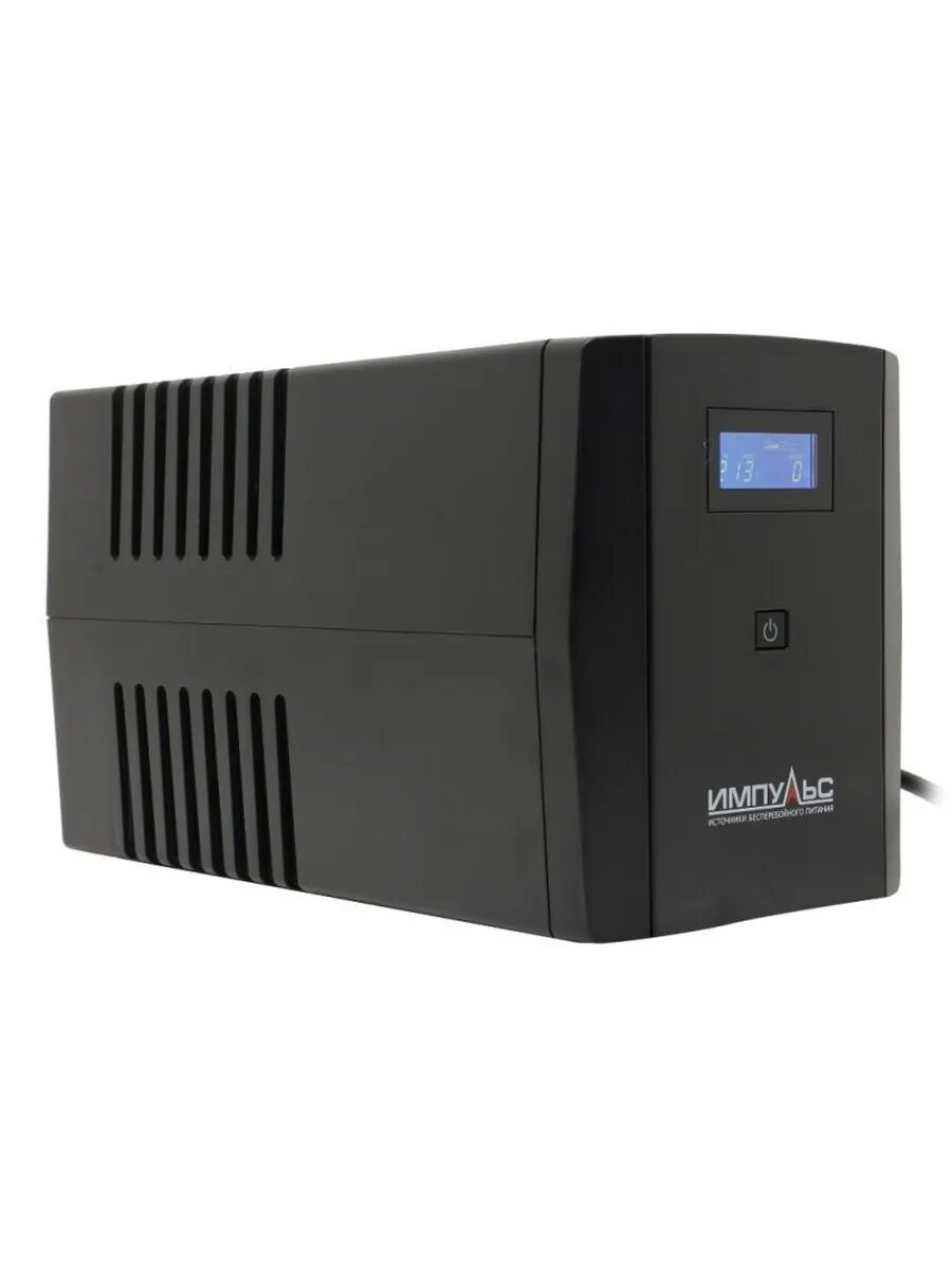 ИБП импульс юниор смарт JS12223 черный, 1500 ВА / 900 Вт, дисплей