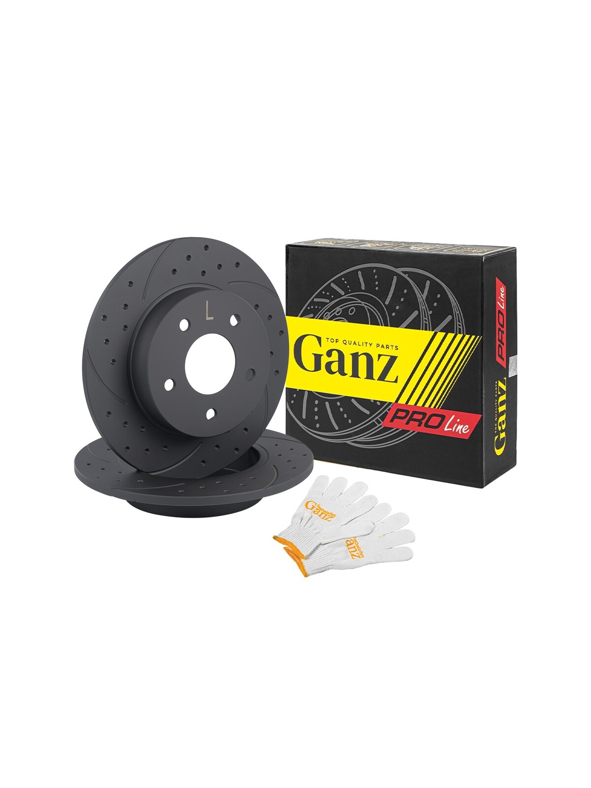 Диск тормозной задний перфорированный PRO-LINE с покрытием комплект NISSAN PRIMERA P12 /D=278MM GANZ GIJ06171S