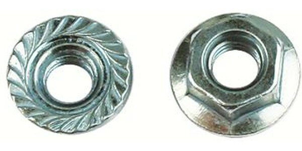 Гайка с насечкой, препятствующей откручиванию М8 HDZ