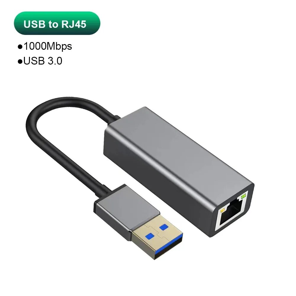 Адаптер USB Type C Ethernet kebidumei