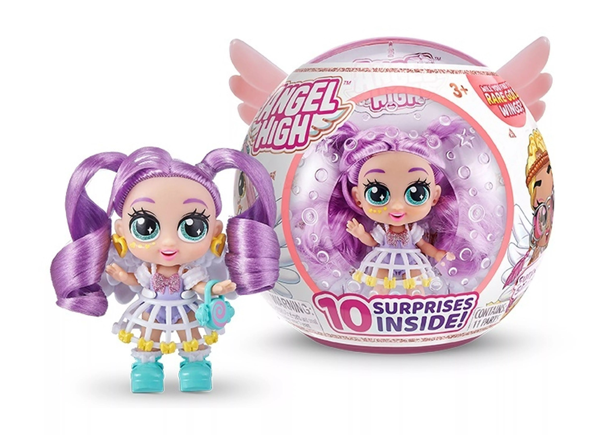 Набор Itty Bitty Prettys “Шар с крыльями Angel High“ (фиолетовые волосы) 9710