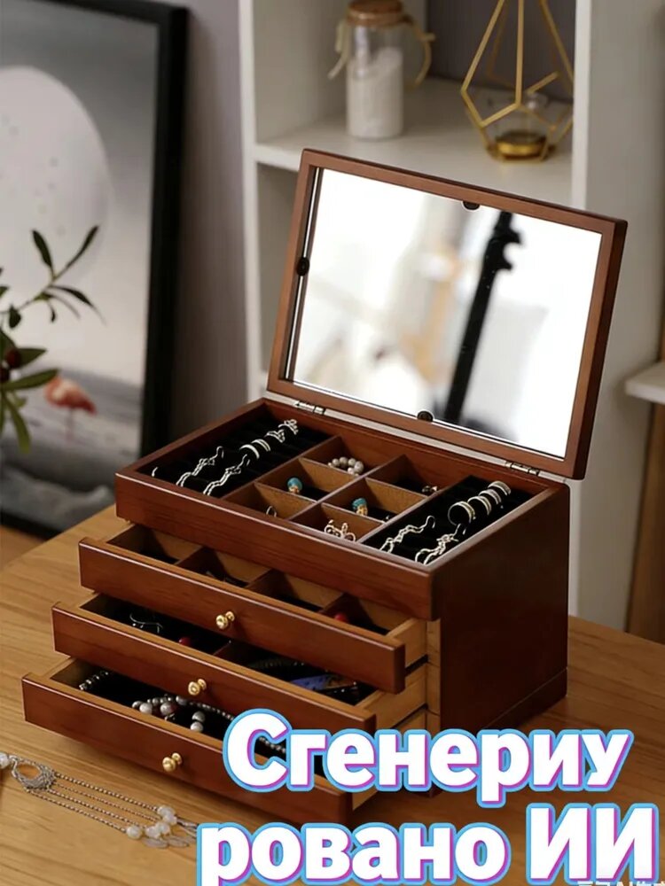 Шкатулка-комод Для украшений, 1 шт, шкатулки декоративные
