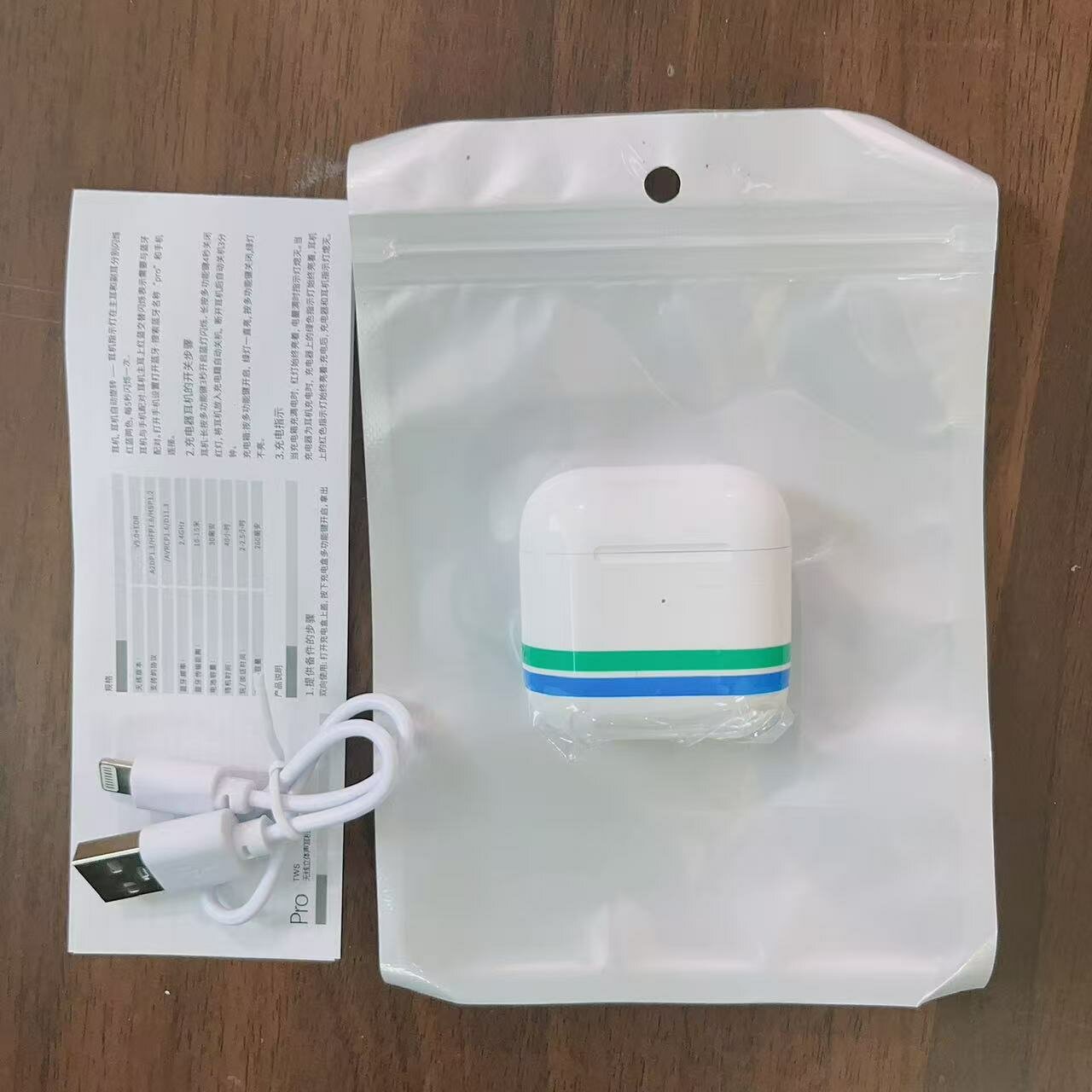 Pro4 беспроводные наушники Bluetooth TWS стереозвук в пакете для iOS