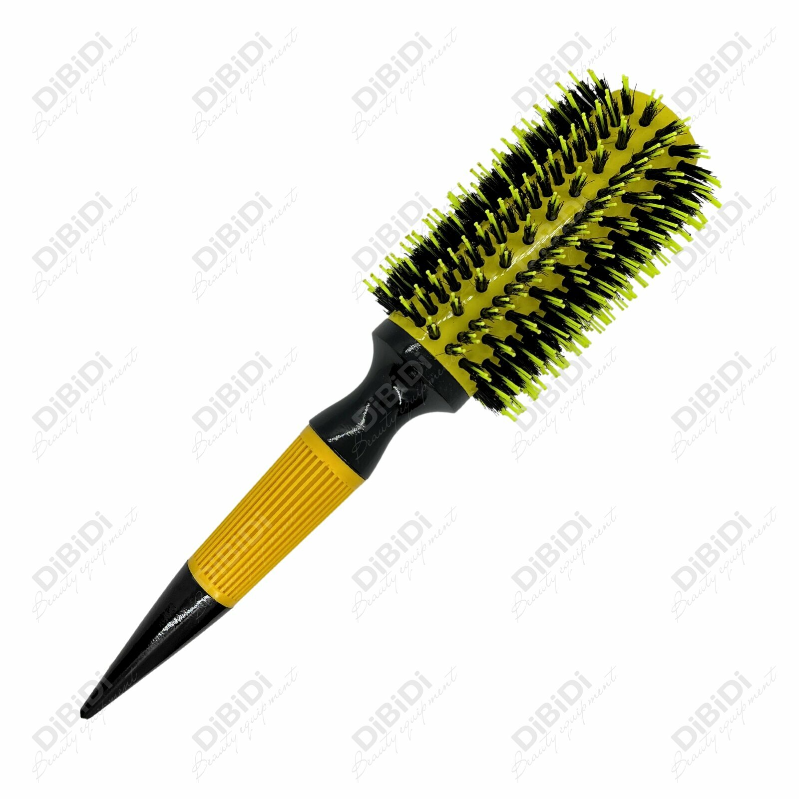 Брашинг для волос DiBiDi WM1018, желтый, удобный, прорезиненная ручка