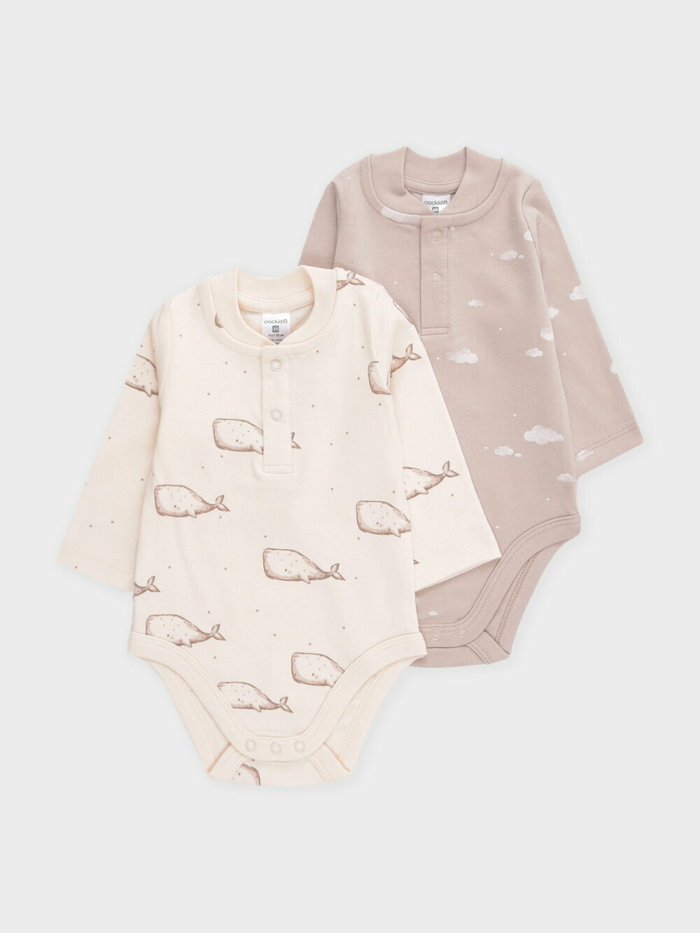 Боди нательные боди для новорожденных, 2 шт в наборе, комплект из 2 шт.