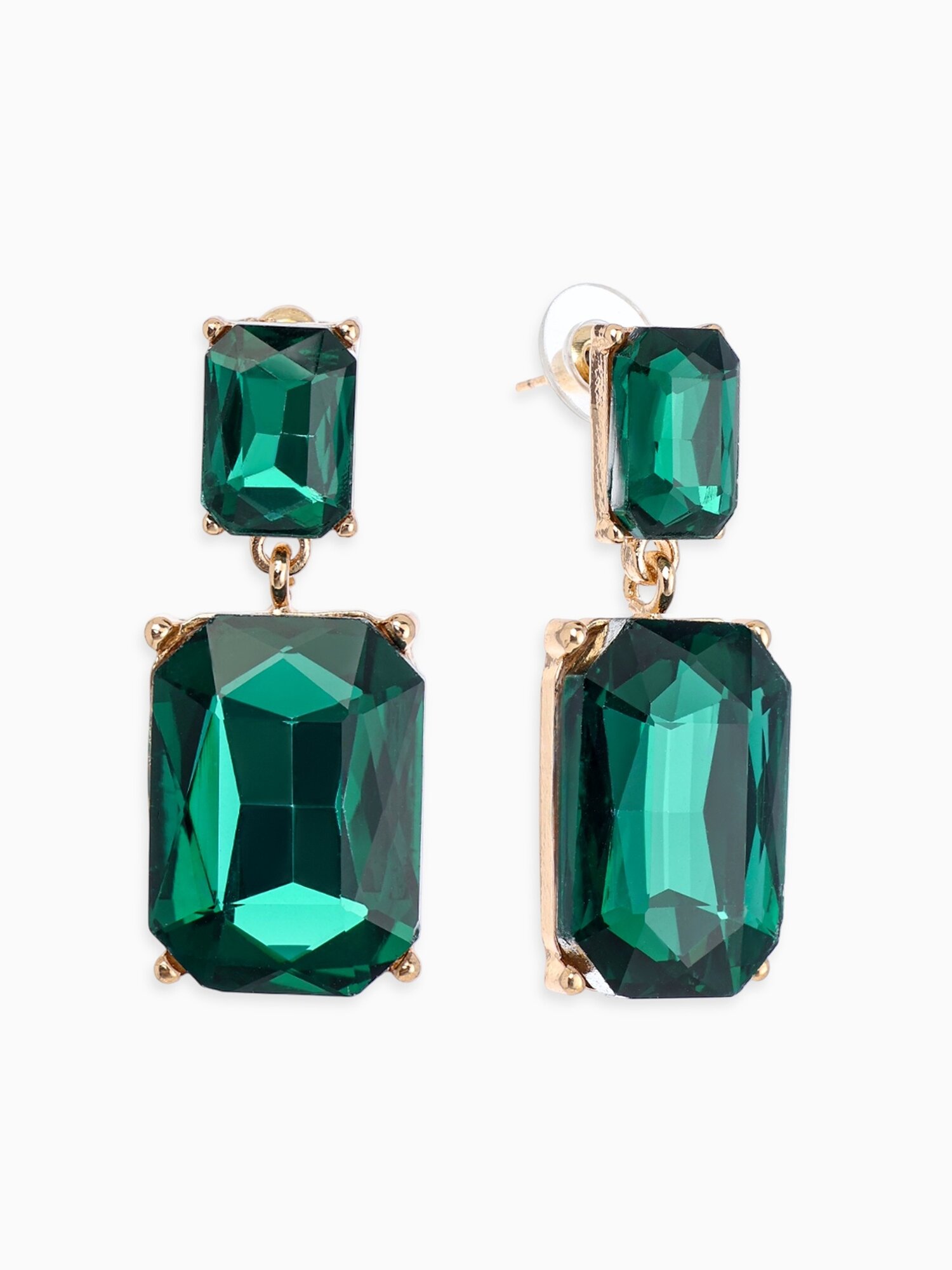 Серьги с подвесками, стекло