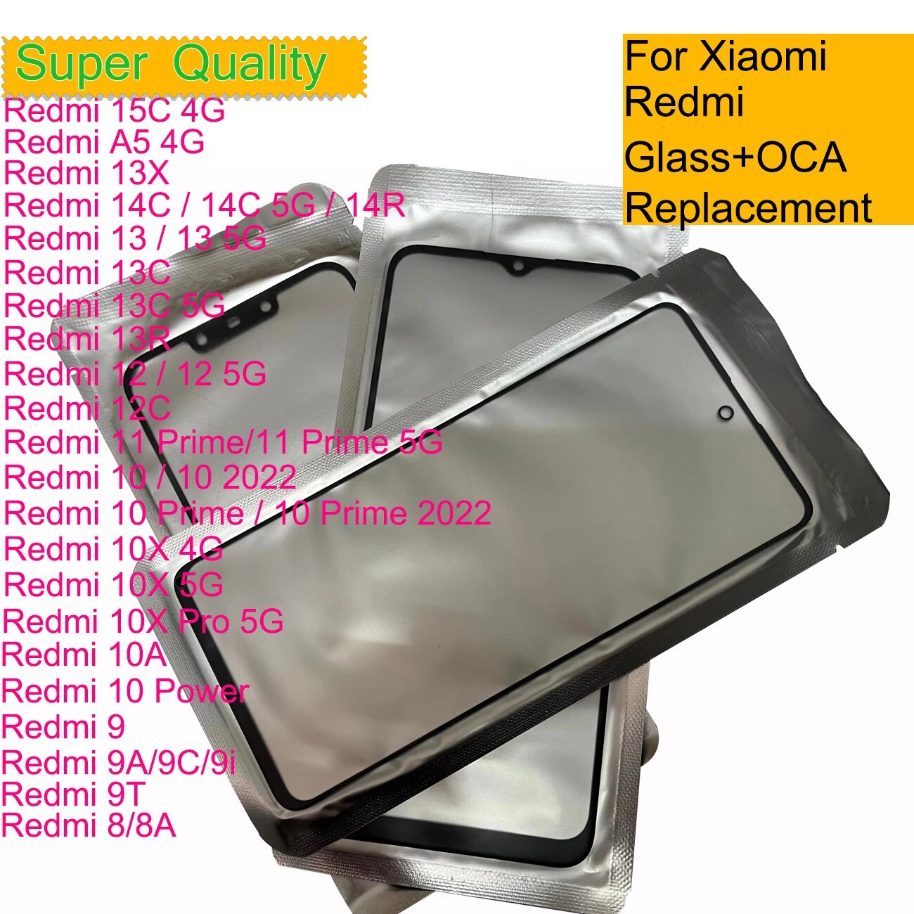 10 шт./лот для Xiaomi Redmi 15, 15C, 14C, 14R, 13C 5G, 13, 13R, 13X, 12, 12C, 11, 10, A5 Redmi 12