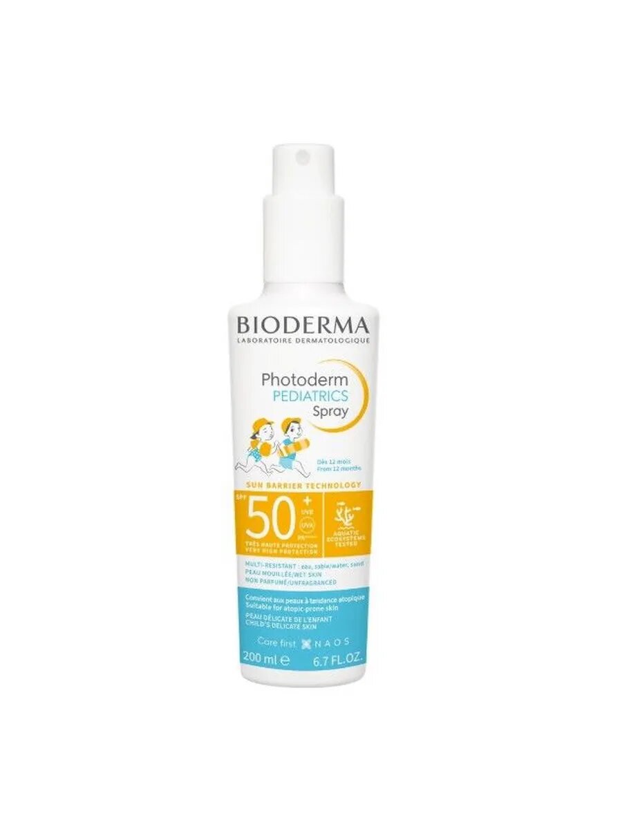 Bioderma Photoderm Спрей от солнца детский SPF50+, спрей, 20