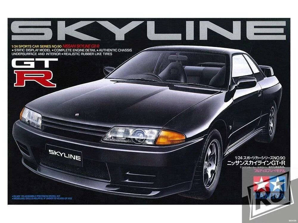 Tamiya Model 24090 1/24 ниссан скайлайн GT-R Статический набор моделей