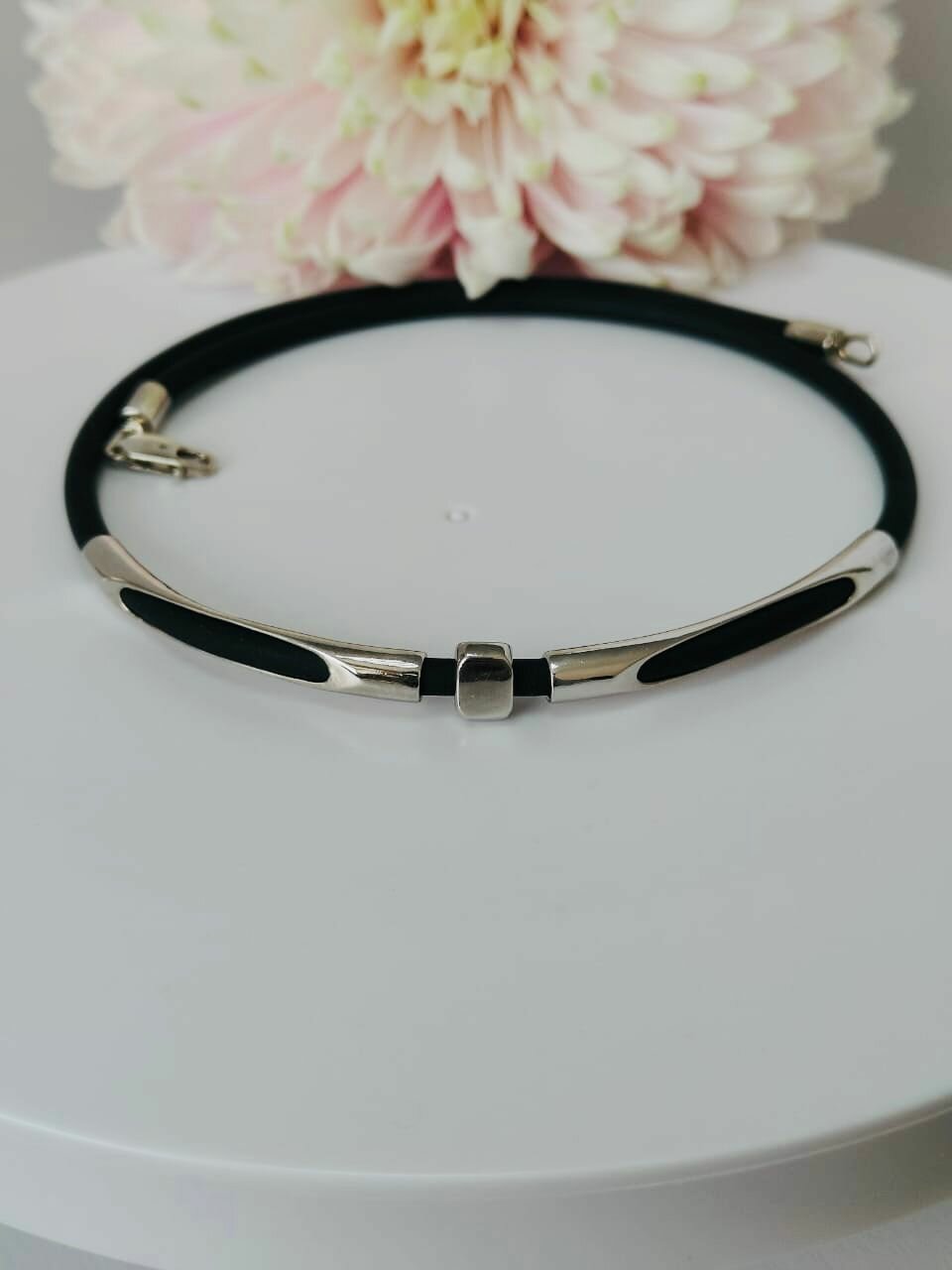 Шнур серебро, 925 проба, родирование