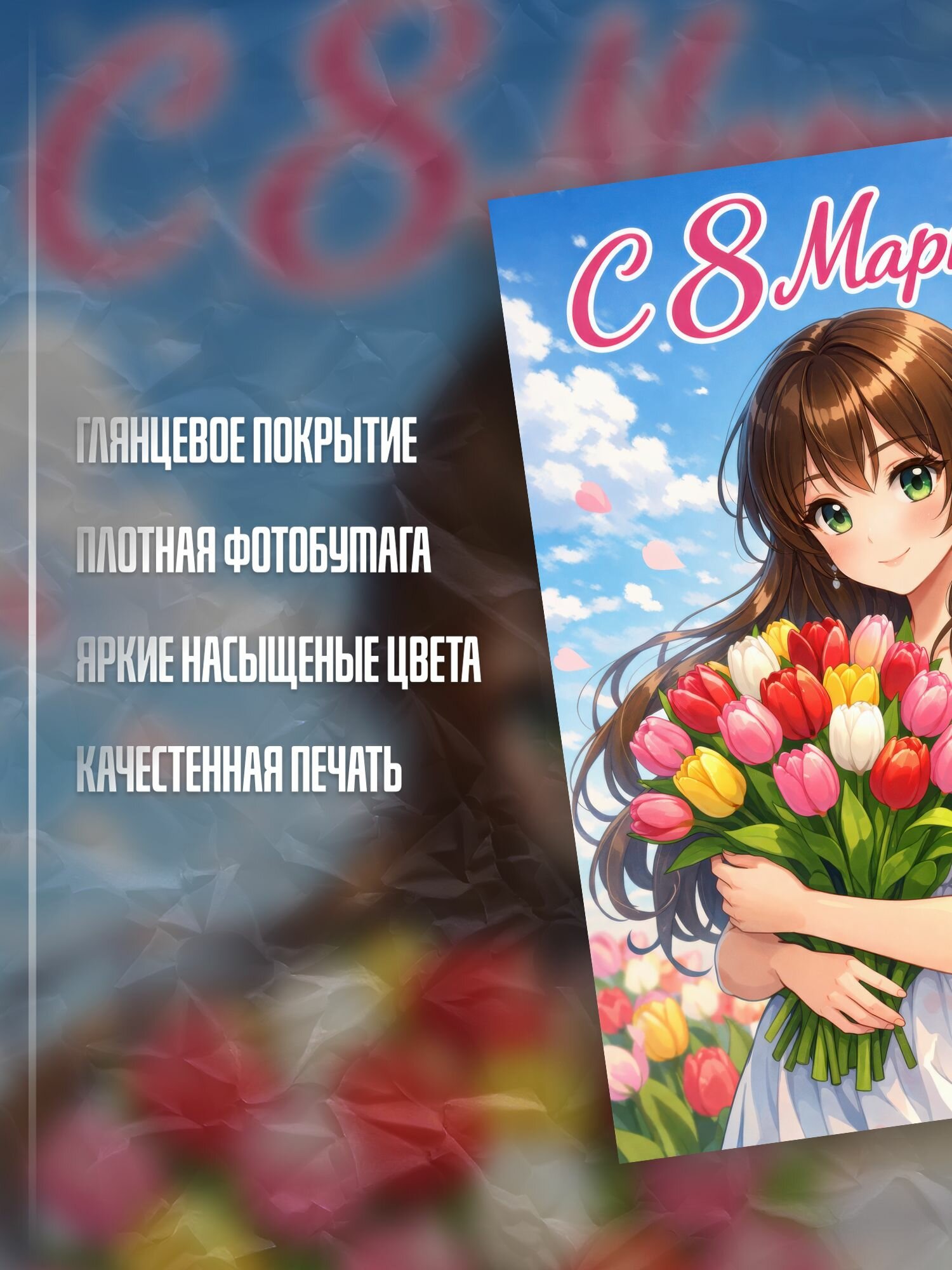 Плакат 8 марта — фото 1