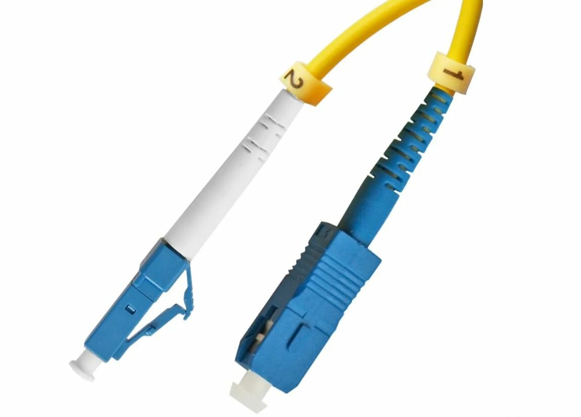 Оптический патчкорд LC/UPC-SC/UPC 9.5/125 (Simplex), LSZH, (длина 1,5м) 2шт