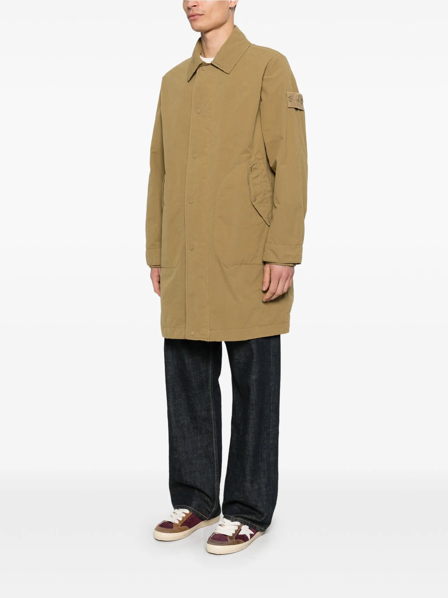 Парка Stone Island Buttoned parka, размер S, разноцветный — фото 1