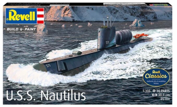 05184 Revell Подводная лодка U.S.S. Nautilus 1/305