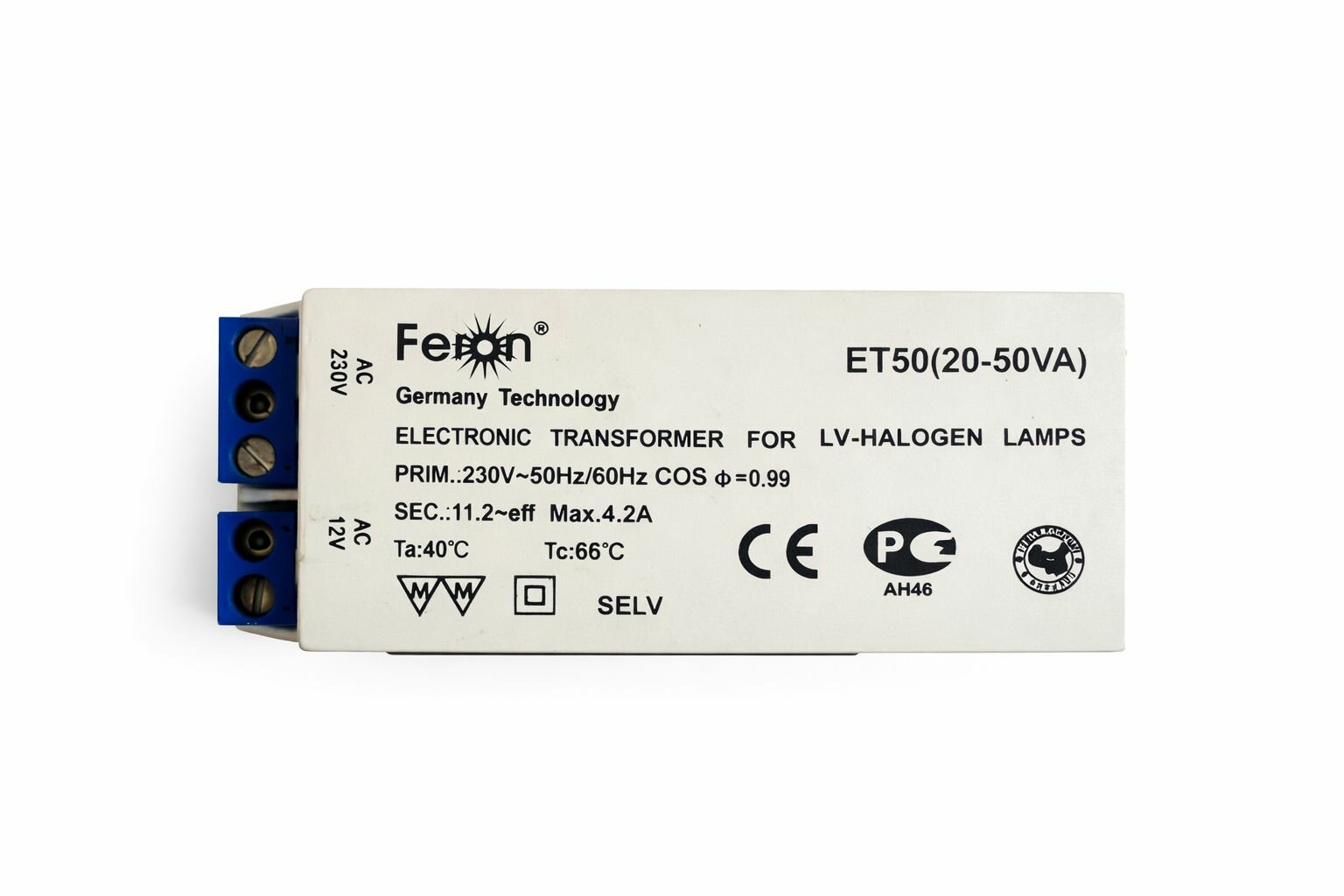 Feron Эпра Электронный трансформатор (20-50w) 12v-230v для низковольтных галогенных ламп