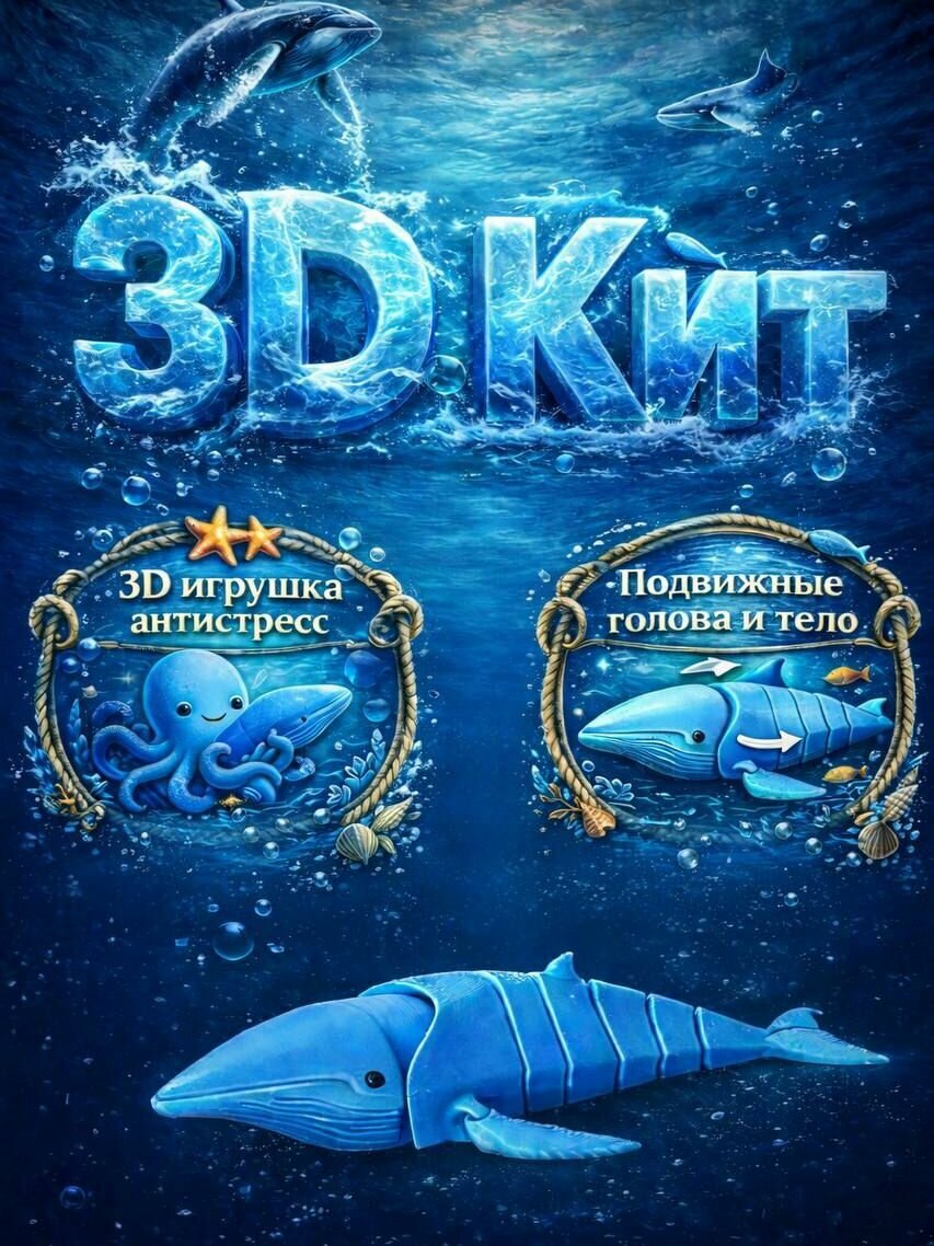 3D игрушка антистресс Кит