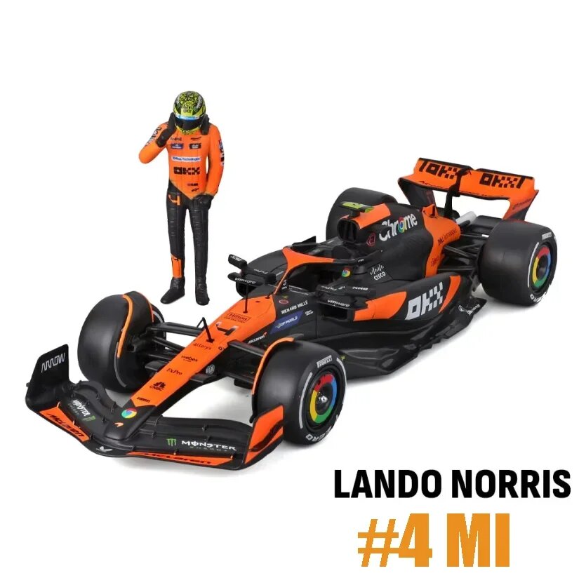 Bburago 1:24 Mclaren Mcl38 W14-44 Miami Formula Машинка