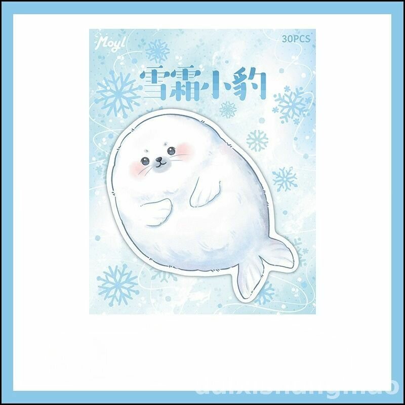 Эксклюзивный набор из 30 листов со стикерами животных для заметок и учебы