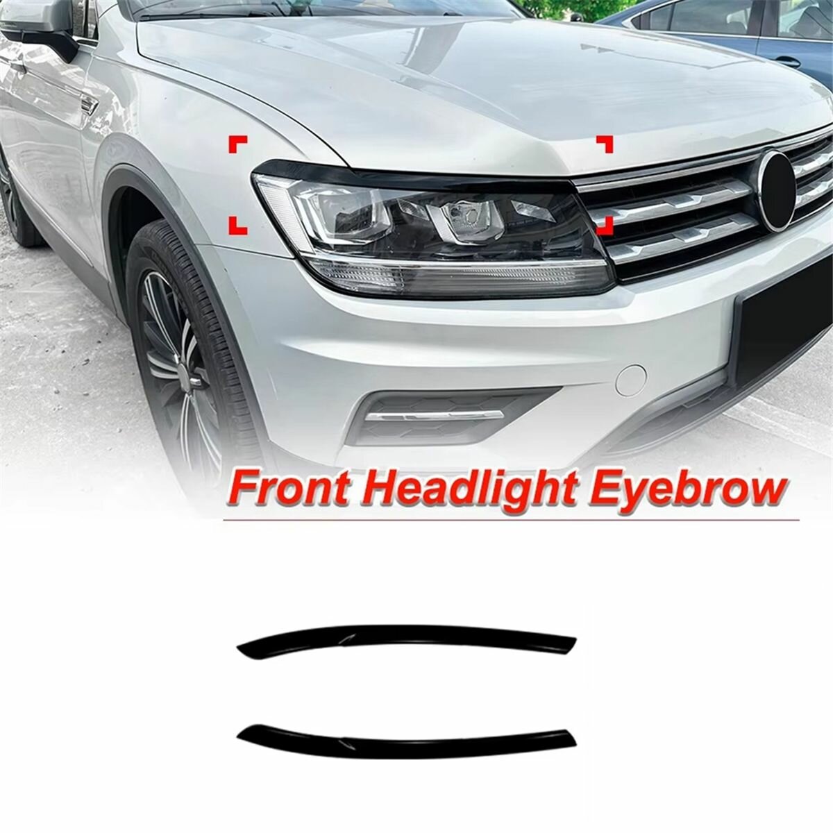 Накладка На Фару Для Vw Tiguan MK2 2017-2020