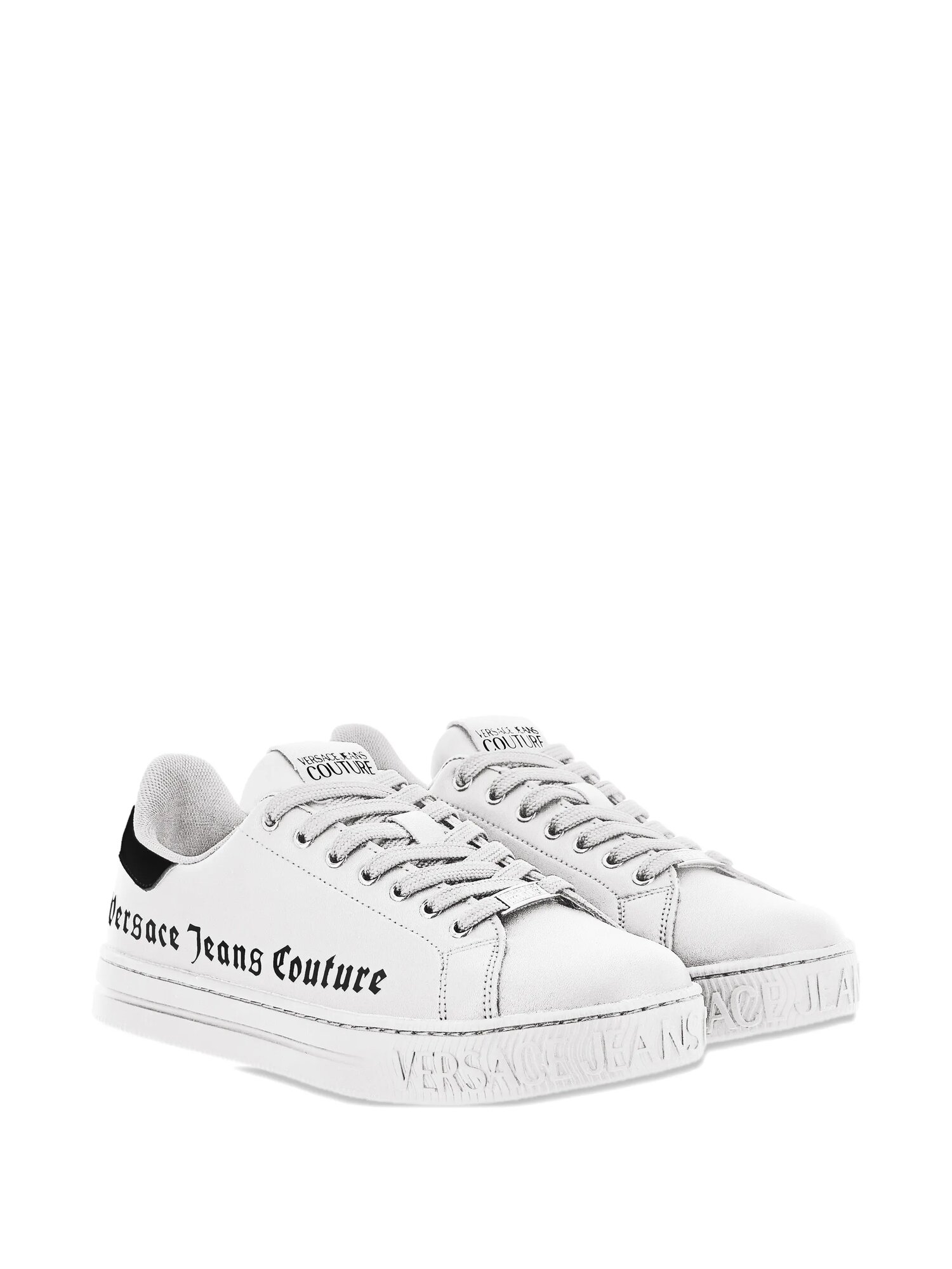 Кроссовки Versace Jeans Couture Logo-print sneakers, размер 39, бежевый/белый — фото 1