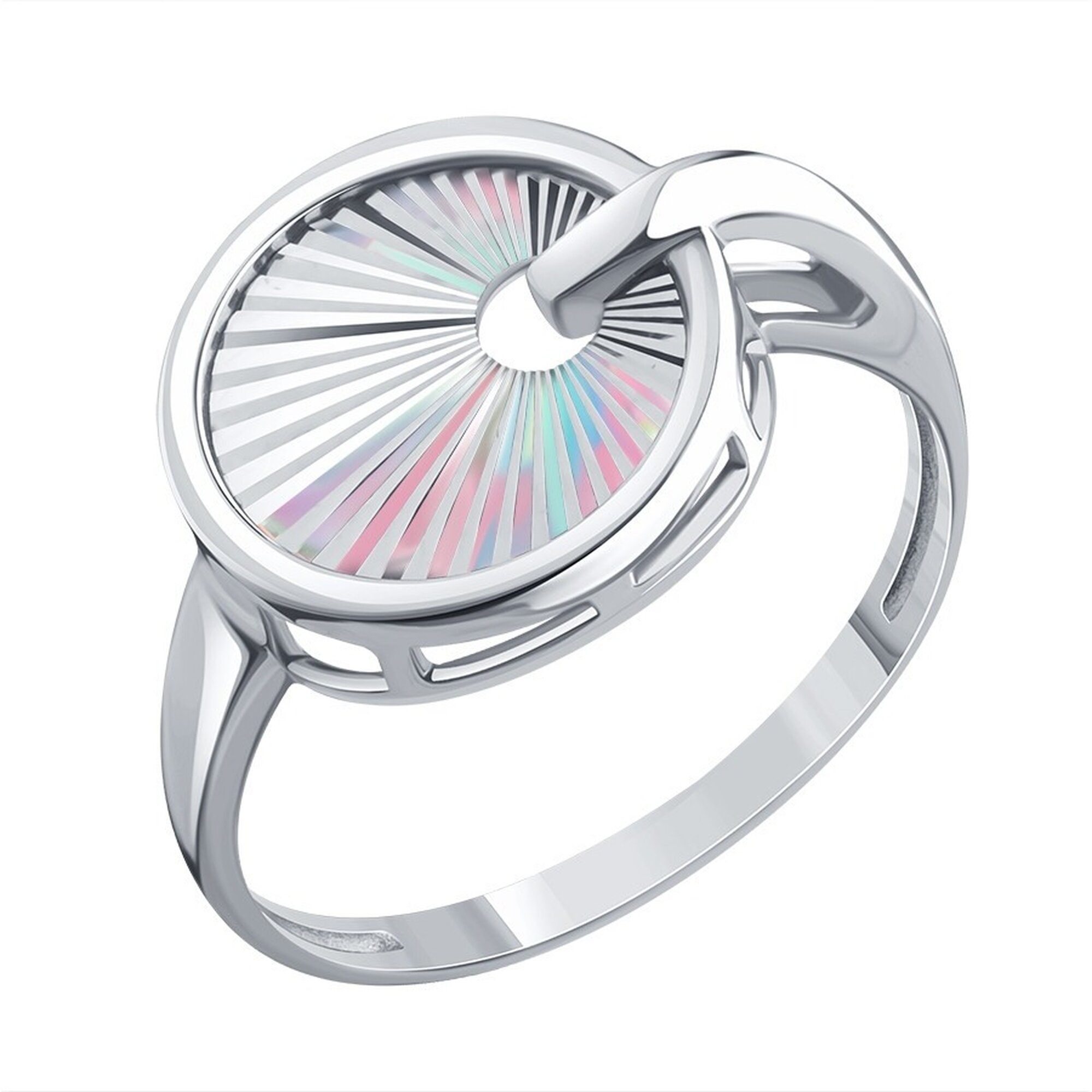 Кольцо, белое золото, 585 проба