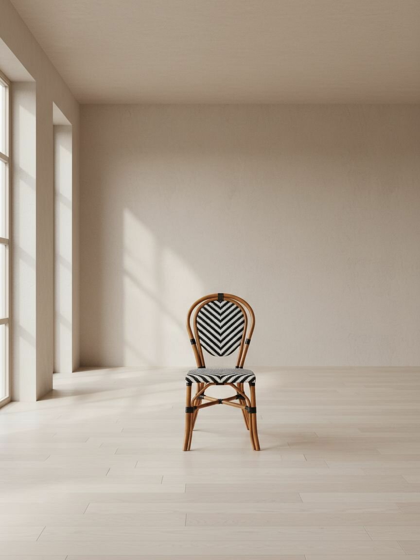 Стул плетеный из ротанга