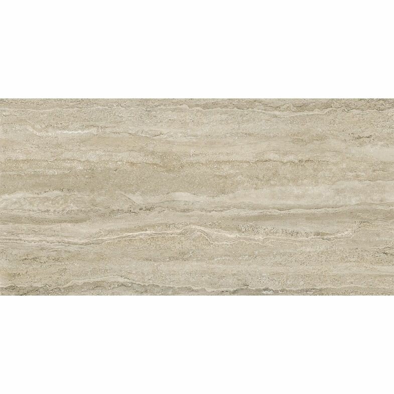 Керамогранит Vitra (Витра) CityStone Травертин Линейный Матовый R10A ректификат 60x120x0.8 см, K951847R0001VTER