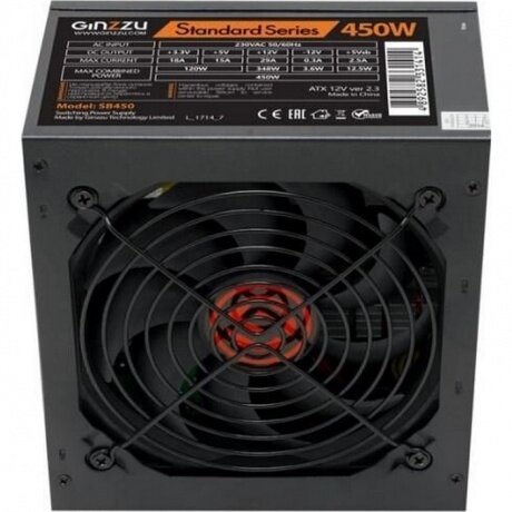 Блок питания Ginzzu SB450 12CM