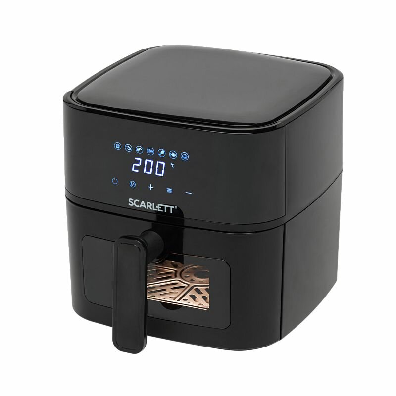 Аэрогриль Scarlett SC-AF15S04D, 10 автоматических программ, черный