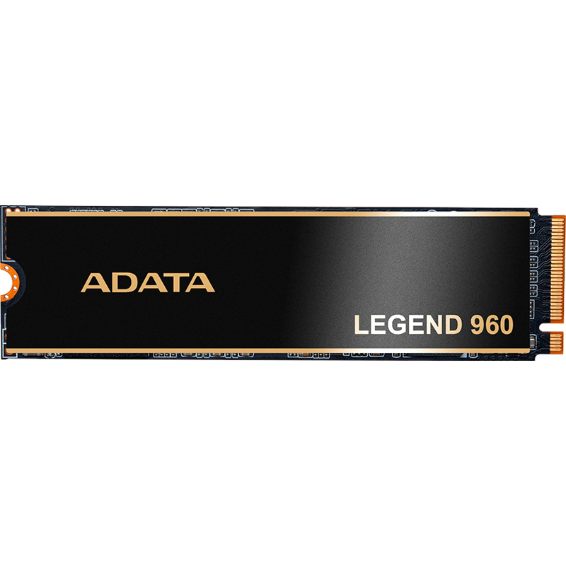 Твердотельный накопитель ADATA SSD LEGEND 960 ALEG-960-1TCS, 1000GB, M.2(22x80mm), NVMe 1.4, PCIe 4.0 x4, 3D NAND, R/W 7400/6000MB/s, IOPs 730 000/610 000, DRAM buffer 1000MB, TBW 780, DWPD 0.43, with Heat Spreader, гарантия 5 ЛЕТ