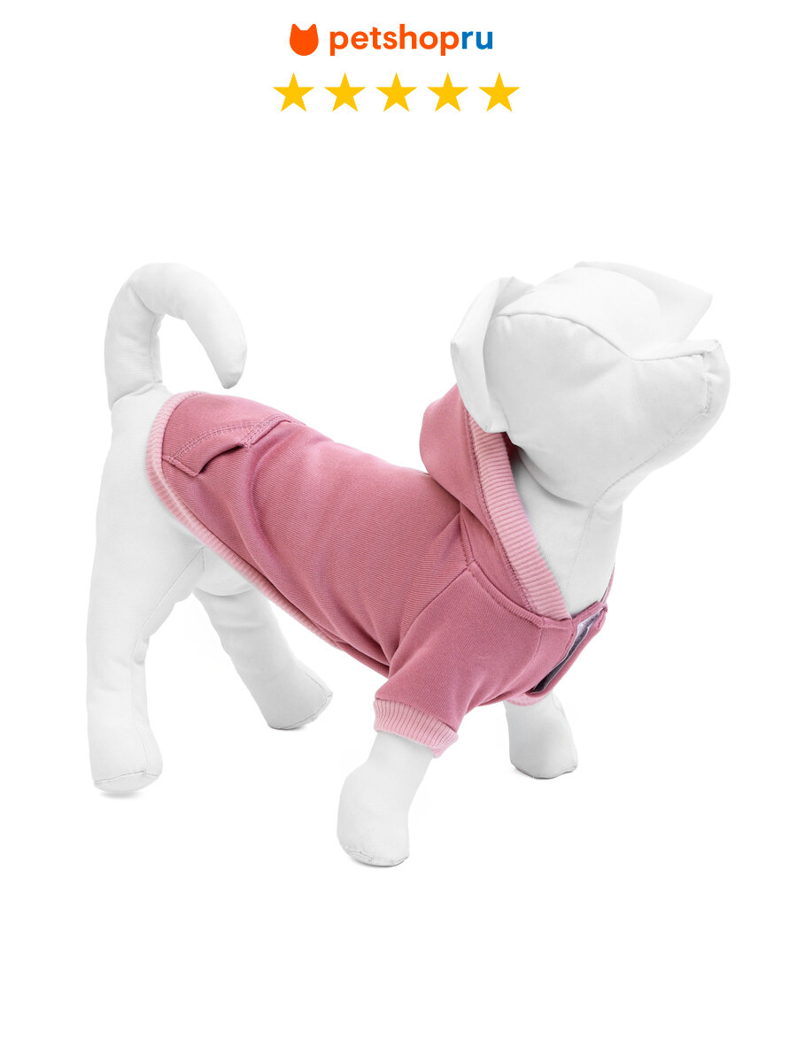 PETSHOP Толстовка для собак с капюшоном "Флайт", S, лиловая