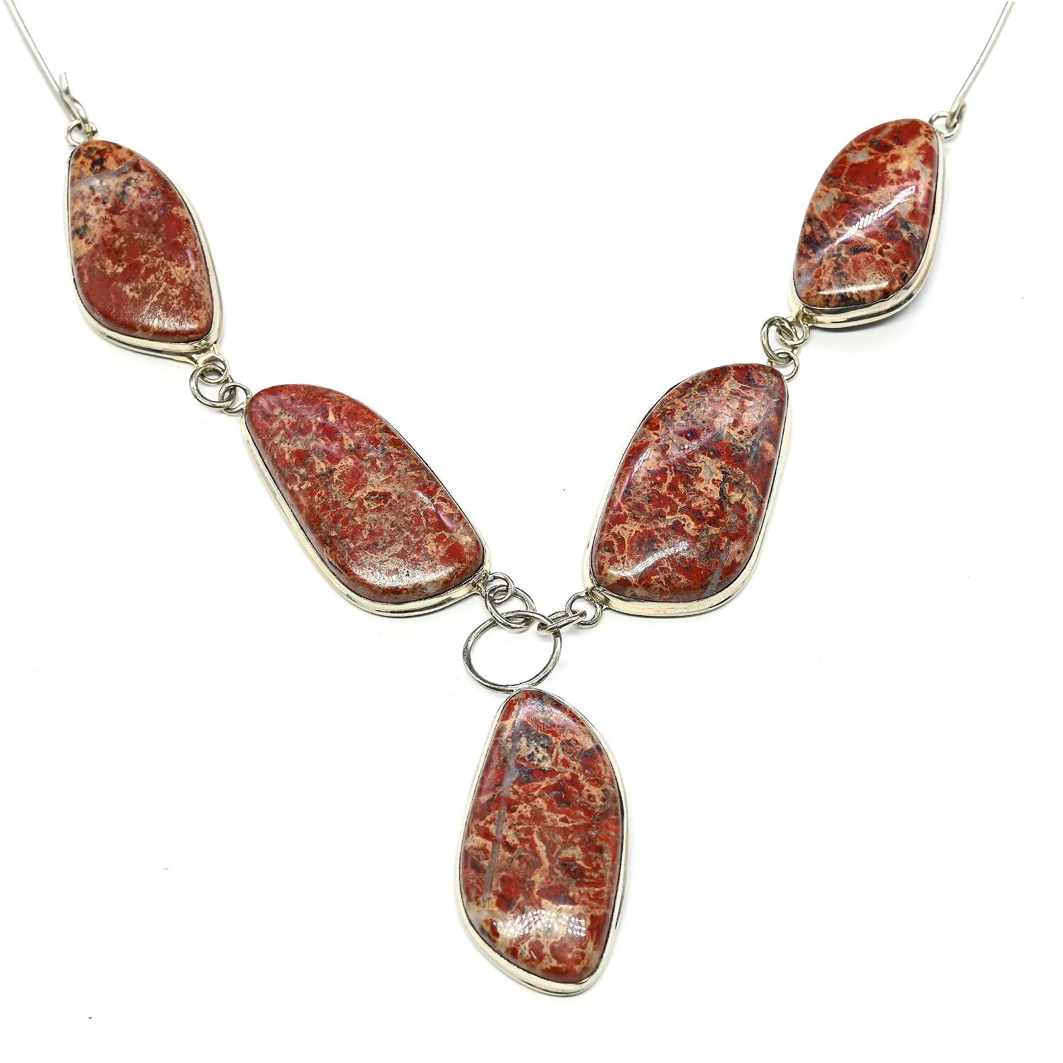 Колье, яшма