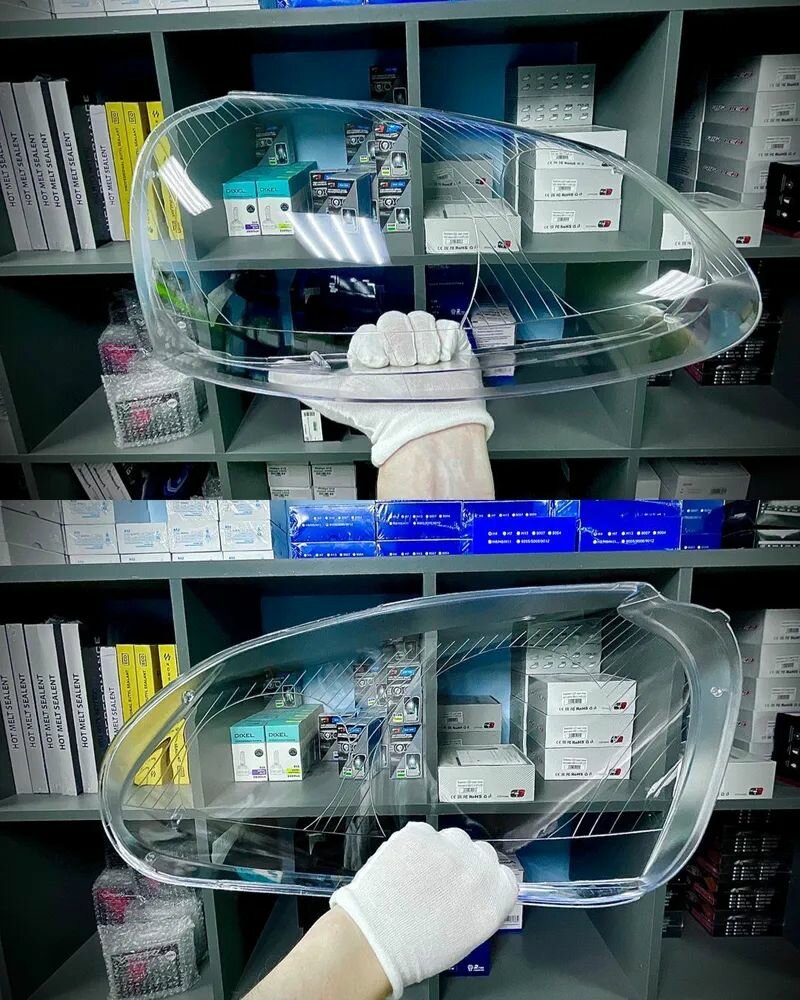 Стекла фар для Volkswagen Golf 5 2003-2008 / Комплект 2шт / Стекла на Гольф 5 Фары