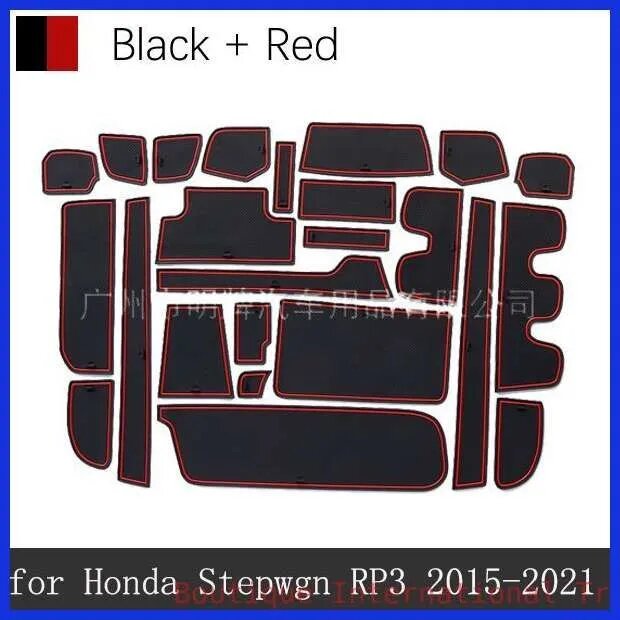 Коврики в салон автомобиля для Honda Stepwgn RP3 2015-2021, ABS пластик, комплект