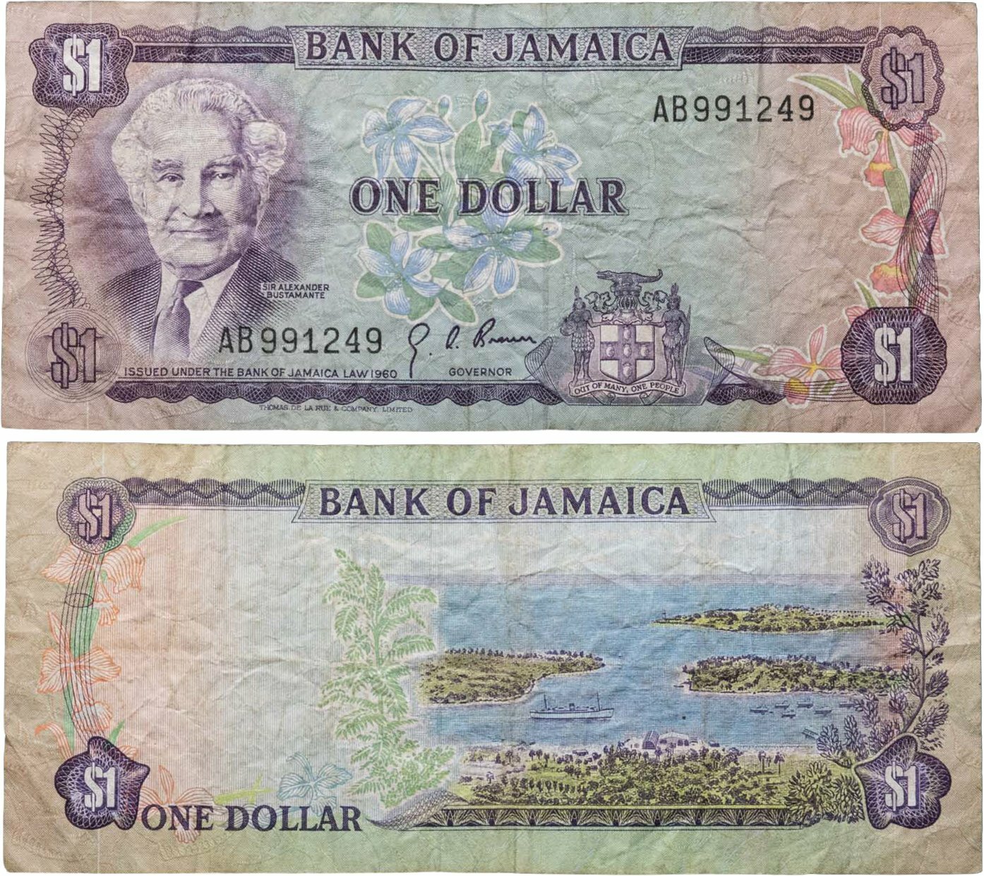 Ямайка 1 доллар 1960