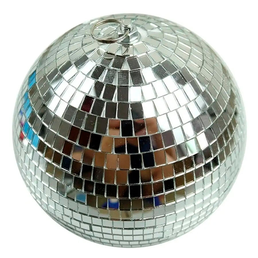 Диско шар SITITEK, зеркальный, пластик/стекло, диаметр 30см, без питания