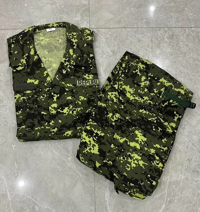 Мужская флуоресцентно-зеленая камуфляжная форма Guinea XXL