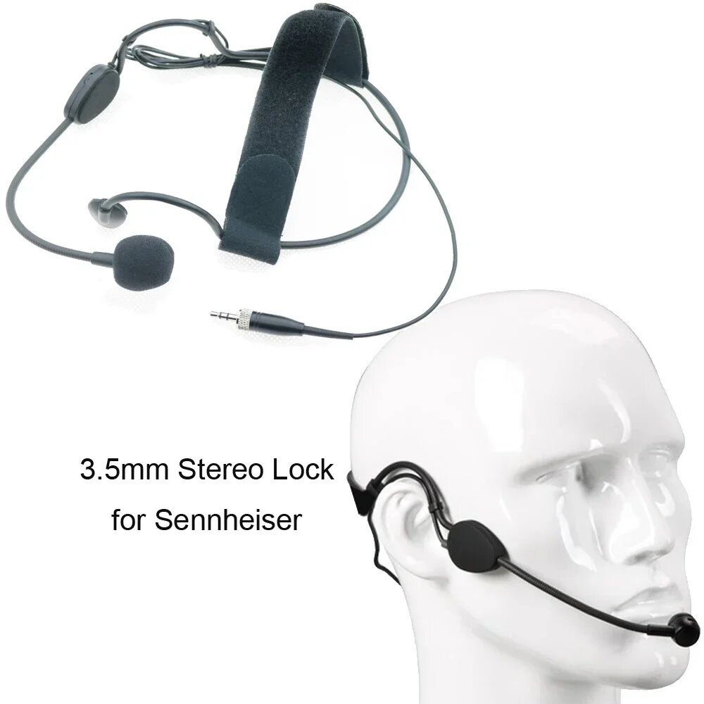 Профессиональный кардиоидный ME3 большой головной убор микрофон для Sennheiser EW G2 G3 G4 XS AVX цифровой передатчик гарнитура HeadMic