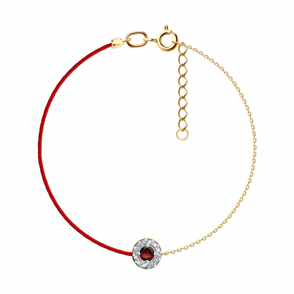 Браслет, красное золото, 585 проба