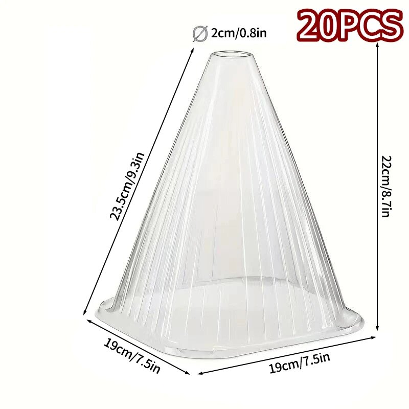 Пластиковые конические укрытия для растений