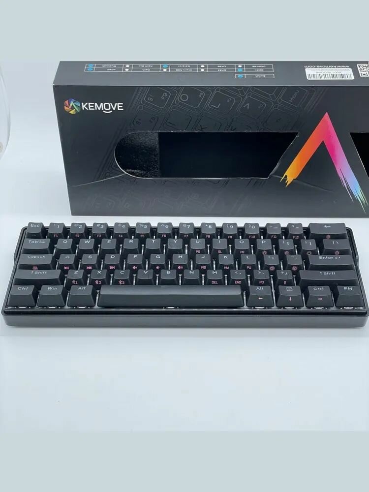 Механическая клавиатура Kemove DK61 (клавиши Gateron Crystal Brown)