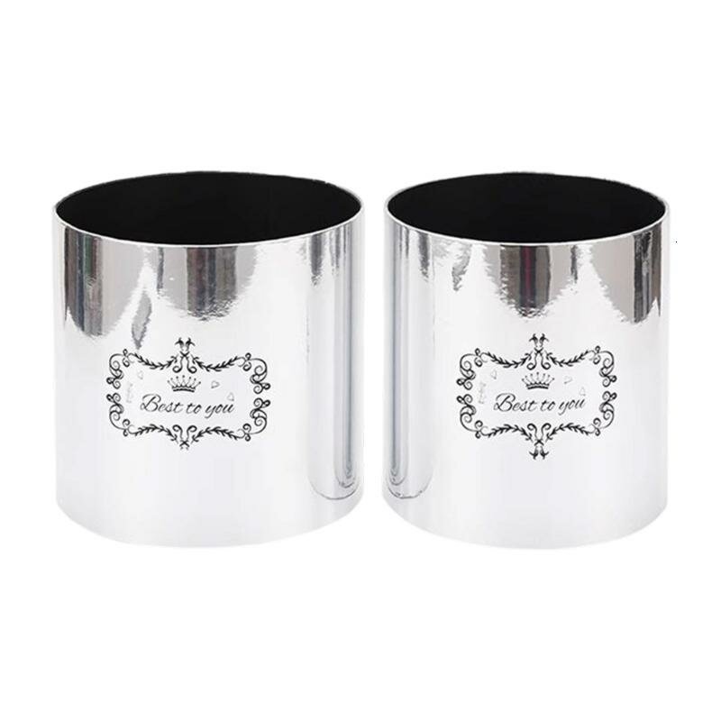 Цветочный держатель с круглым дизайном, Серебро