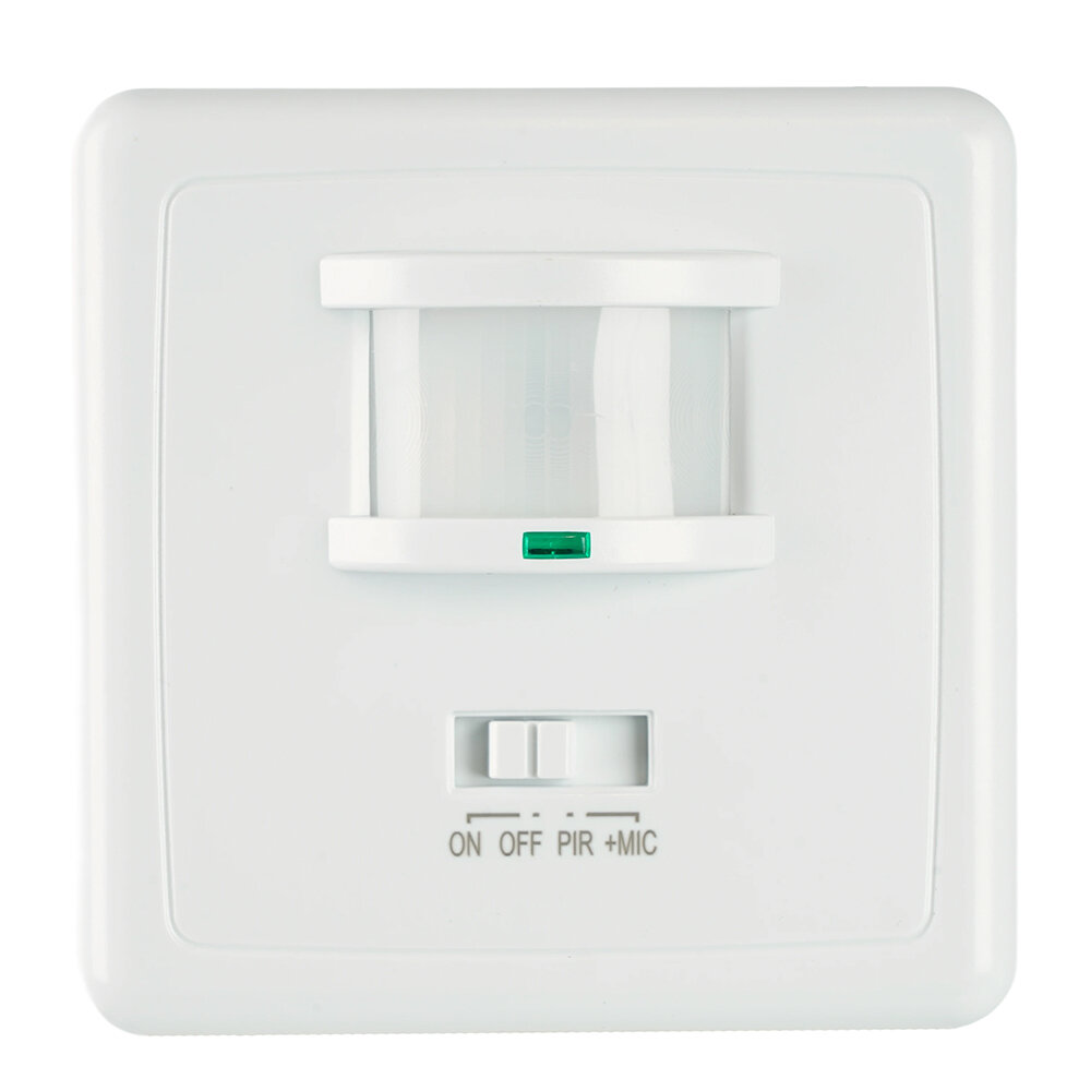 Датчик движения и освещенности 1200W 12m 140° белый, SEN1A/LX2000