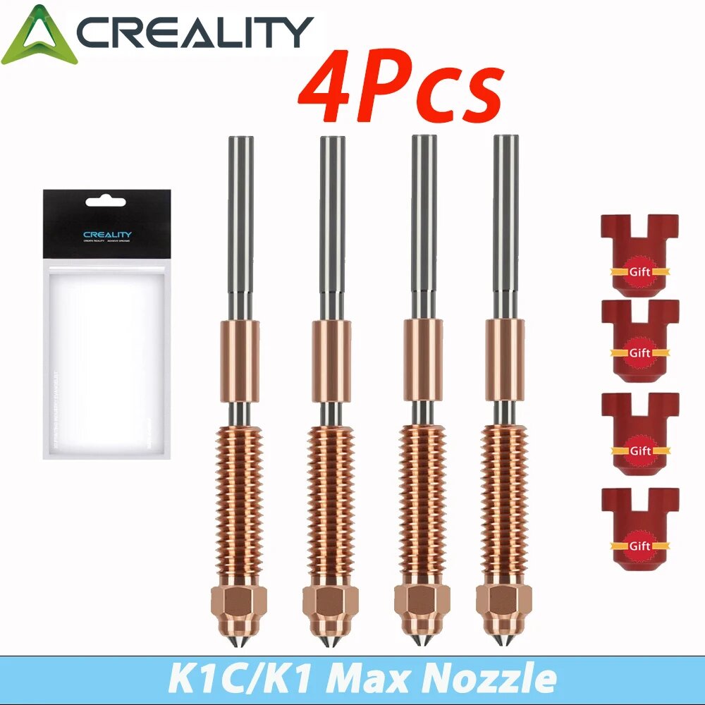 Сопло K1C 0.4 мм для 3D-принтера, сменное сопло для Creality K1C, Ender 3 V3, V3 Plus, запчасти и аксессуары