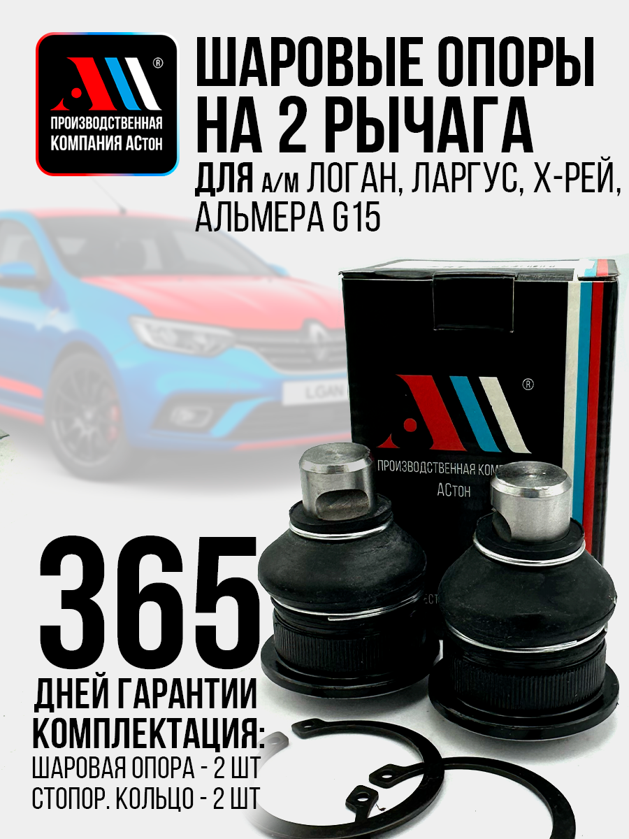 Шаровые опоры для а/м Ларгус, Логан 2 бок. прот 401602523R 2шт АС